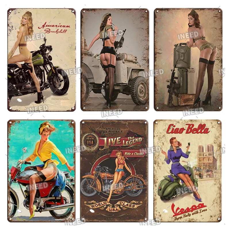 Pin Up Girls Motorcycle