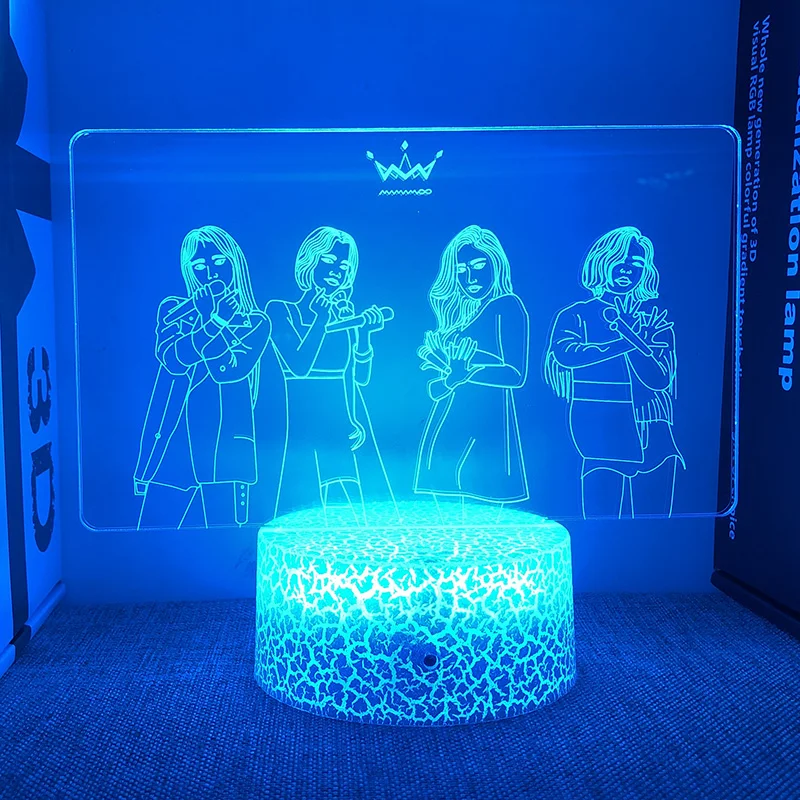 K-pop-Team-Mamamoo-Figure-Night-Light-Customized-Korean-Tours-Acrylic ...