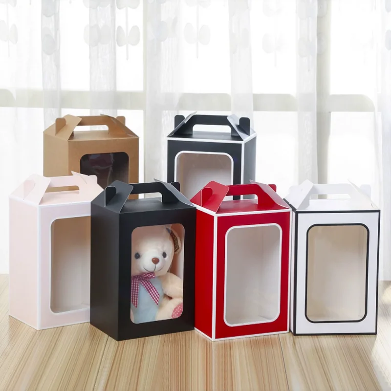 10pcs-Transparent-Window-Gift-Box-Showcase-Paper-Box-for-Valentine-s ...