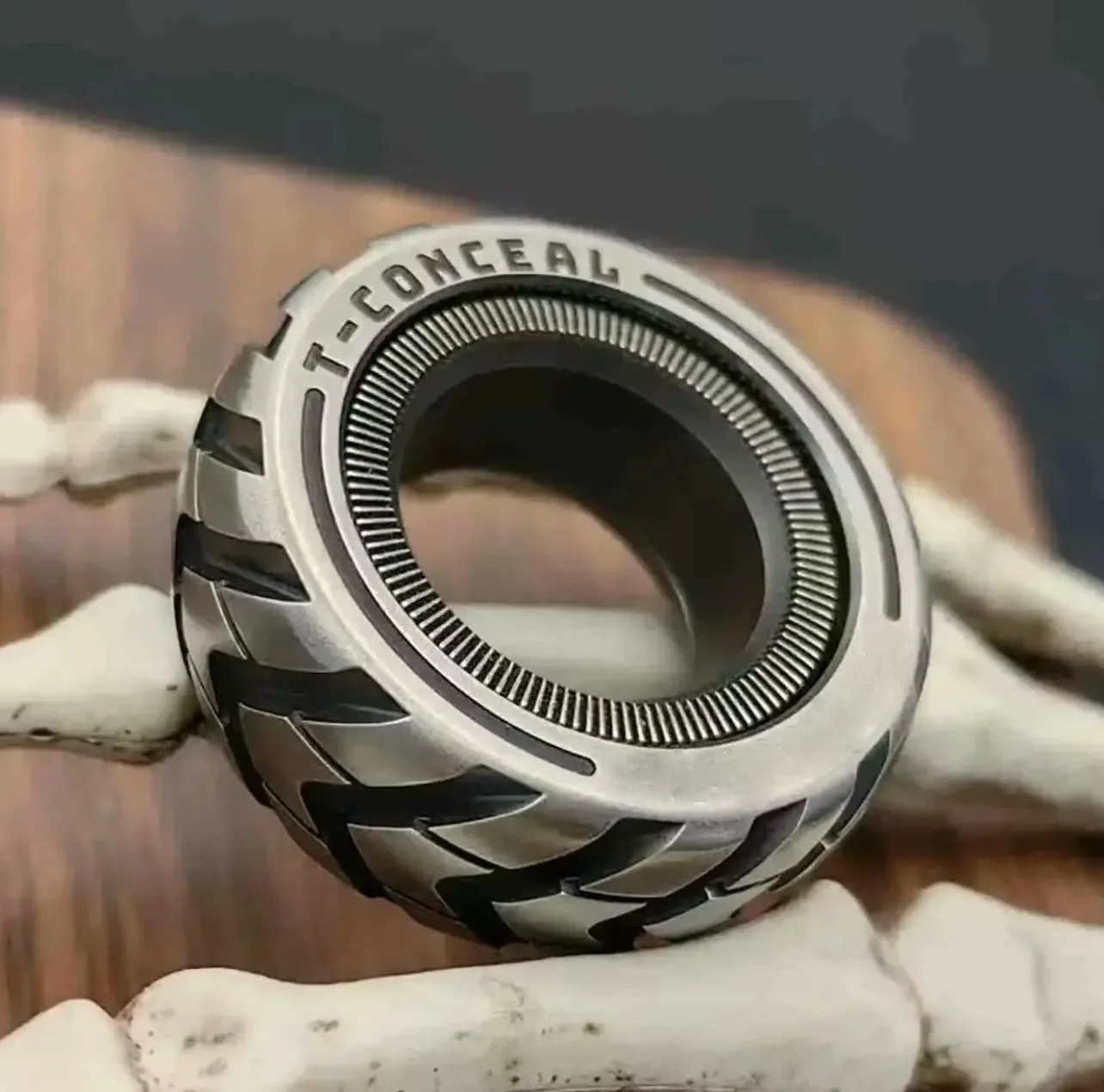 T-CONCEAL-Magn-tico-Fidget-Ratchet-Ring-EDC-Brinquedos-Anel-de-A-o ...