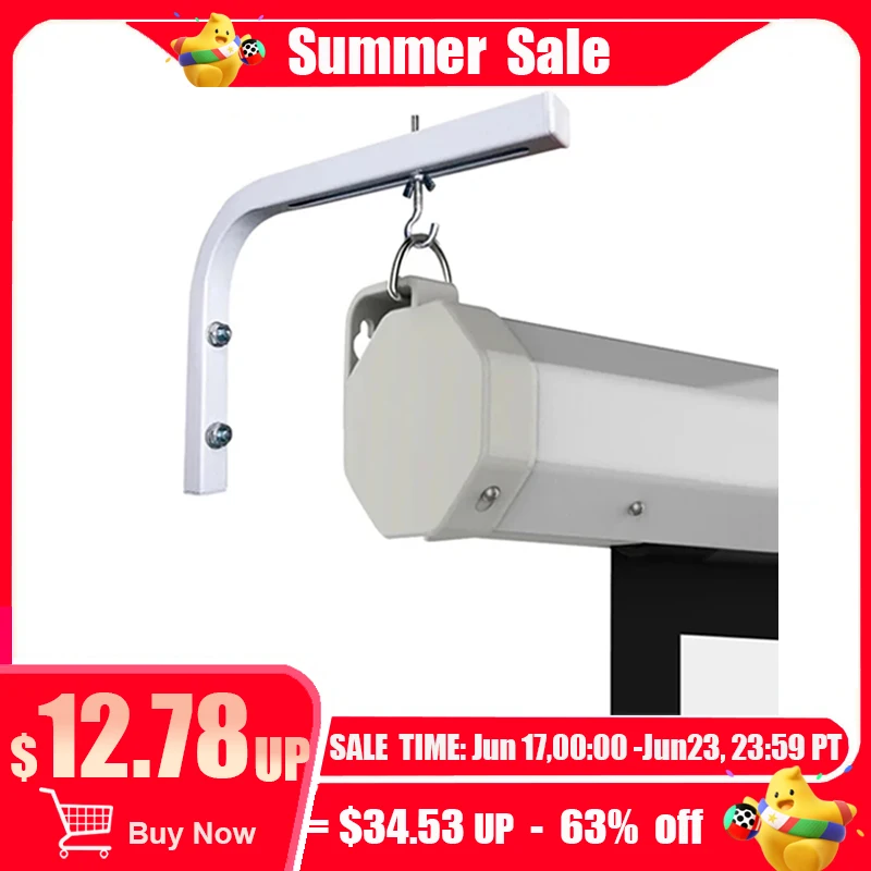 90-Degrees-Bracket-Projection-Screen-Hanger-Adjustable-Wall-Ceiling ...