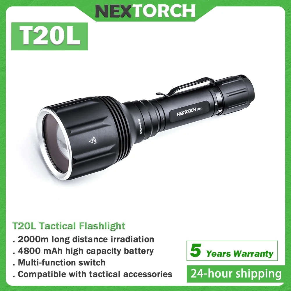 NEXTORCH-T20L-Tactical-flashlight-high-power-white-laser-torch-2000m ...