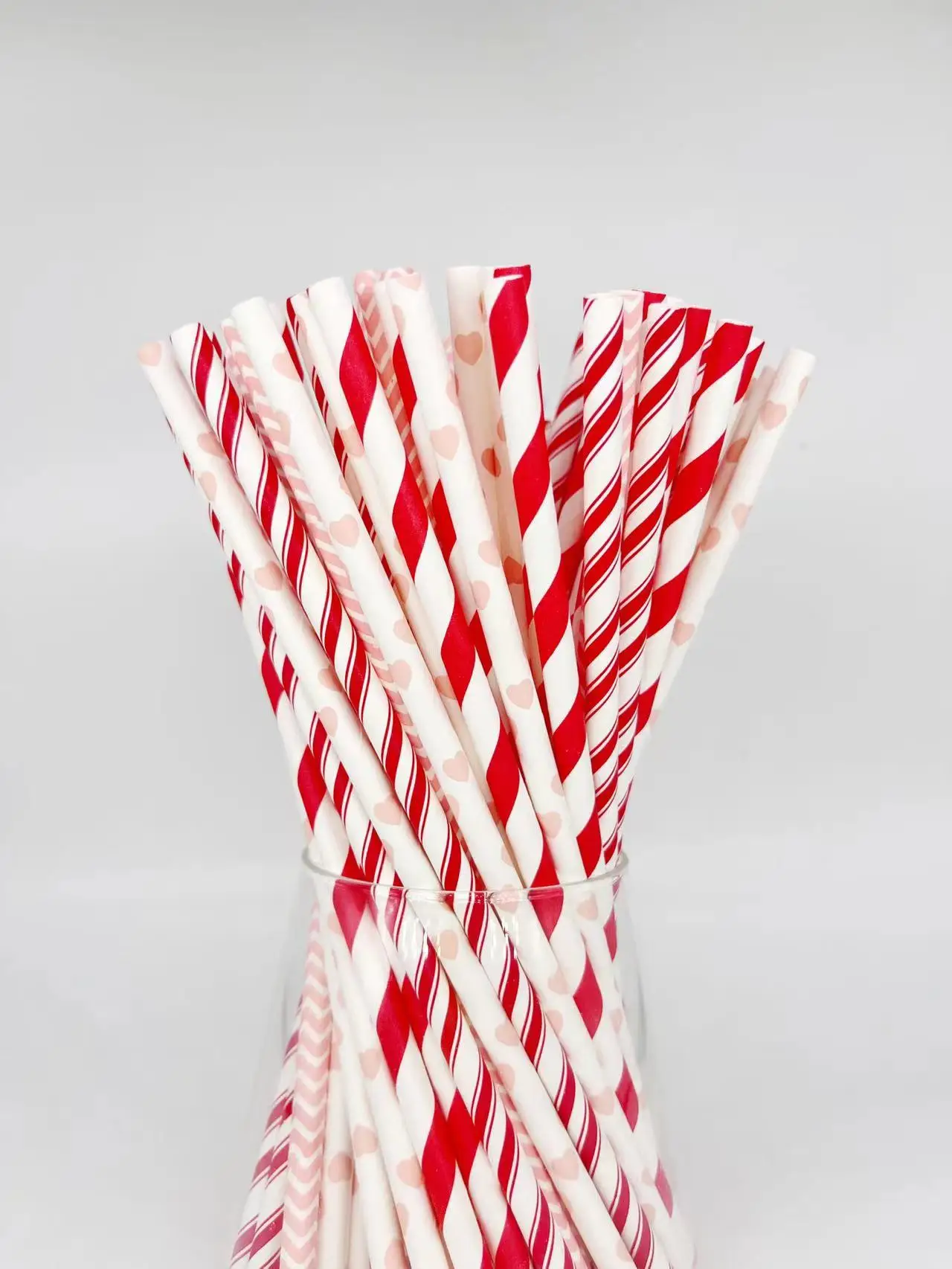 100pcs-Biodegradable-Red-Pink-Valentine-Straws-Bulk-for-shakes-Cocktail ...