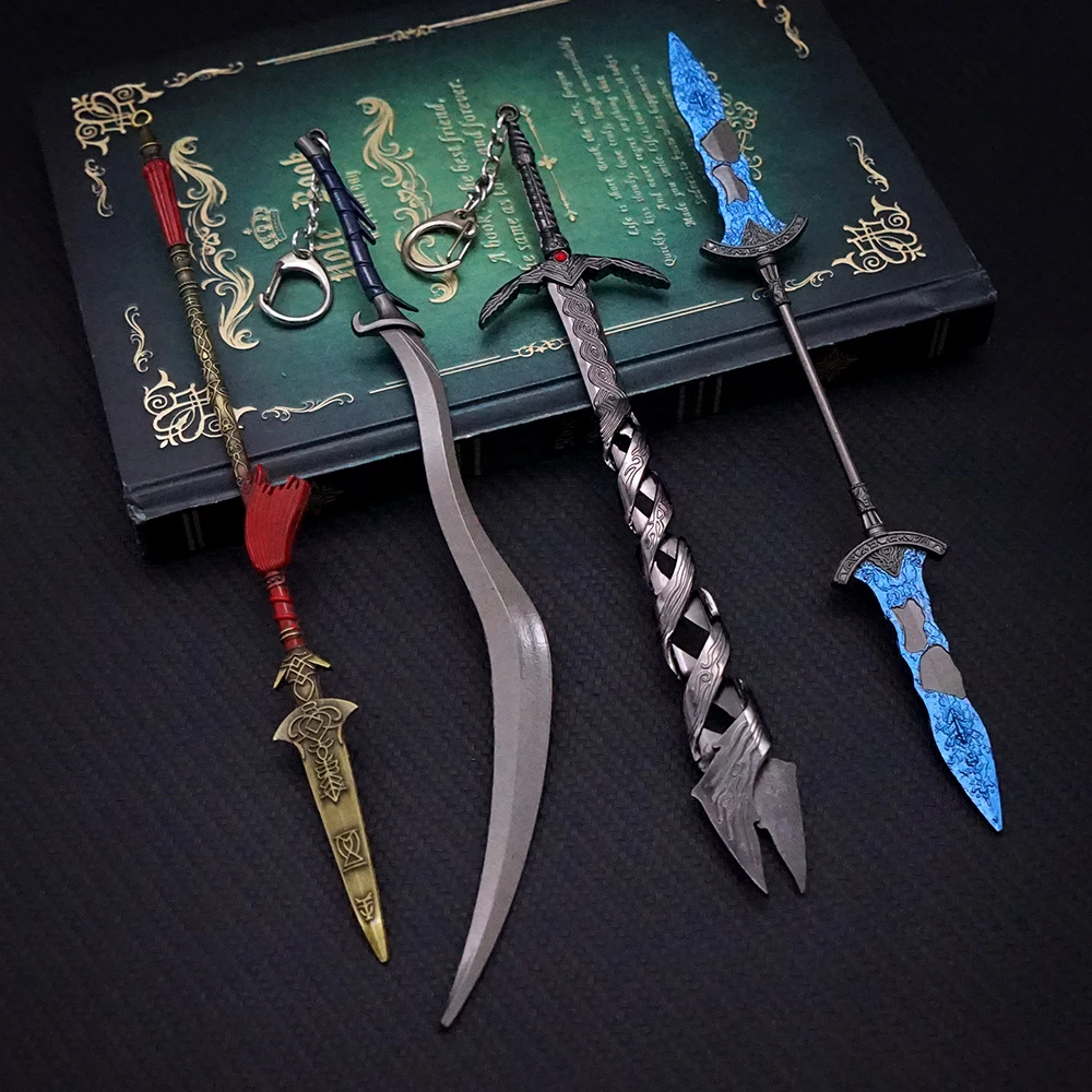 Game-Keychain-Sword-Fading-Sun-Bloodhound-s-Fang-Godslayer-s-Greatsword ...