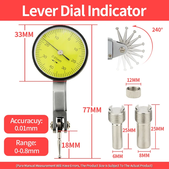 Dial Indicator Magnetic Holder Dial Bore Gauge Magnetic Stand Base ...