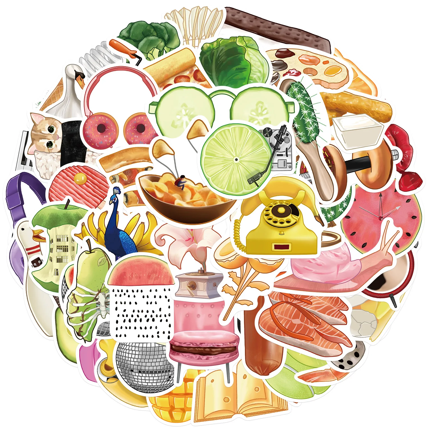 10-30-50Pcs-Cartoon-creativity-interesting-Stickers-For-Snowboard ...