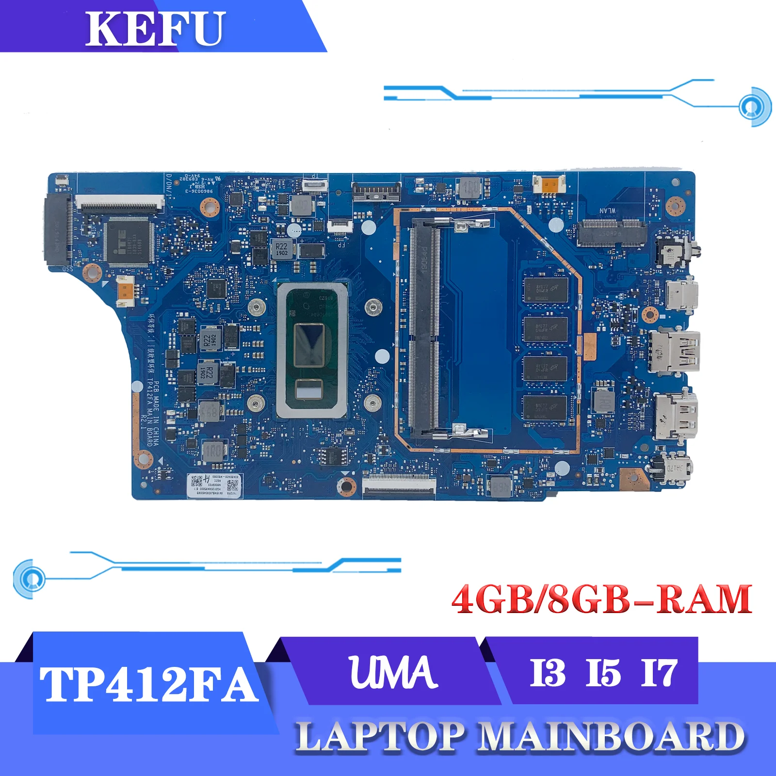 Notebook TP412F placa madre para ASUS Vivobook abatible 14 TP412 ...