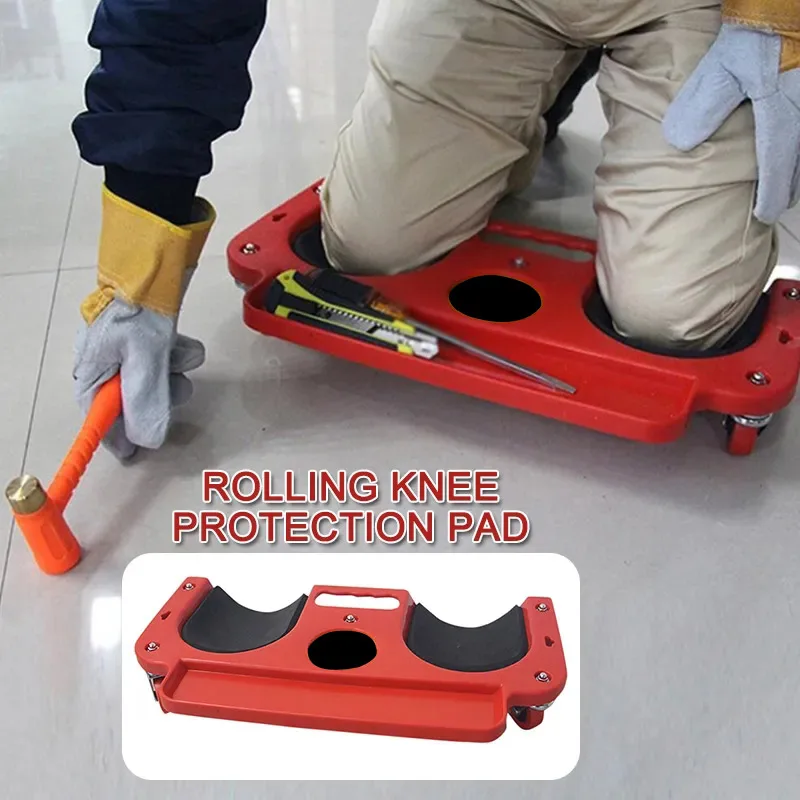 Rolling-Knee-Protection-Pad-with-Wheels-Built-in-Foam-Padded-Creeper ...