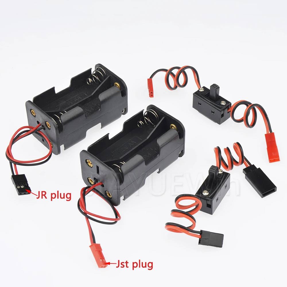 1pc-4-x-AA-Battery-Holder-Receiver-Power-Box-On-Off-Switch-With-Futaba ...