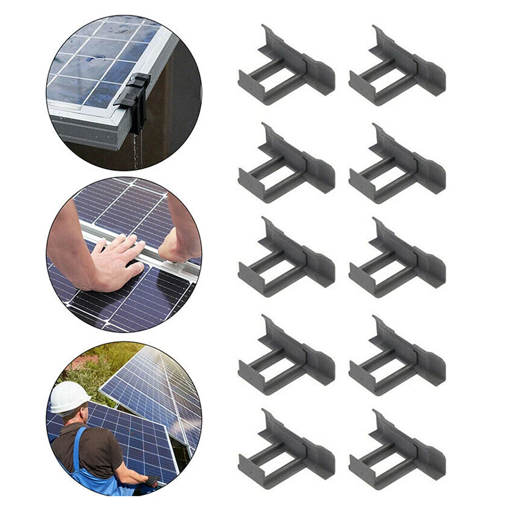 10Pcs-30-35-40mm-Solar-Panel-Clip-Mud-Removal-Clip-Water-Drain-Water ...