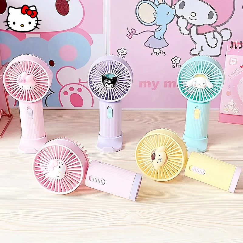 Kawaii-Sanrio-Kuromi-Electric-Fan-My-Melody-Cinnamoroll-Portable ...
