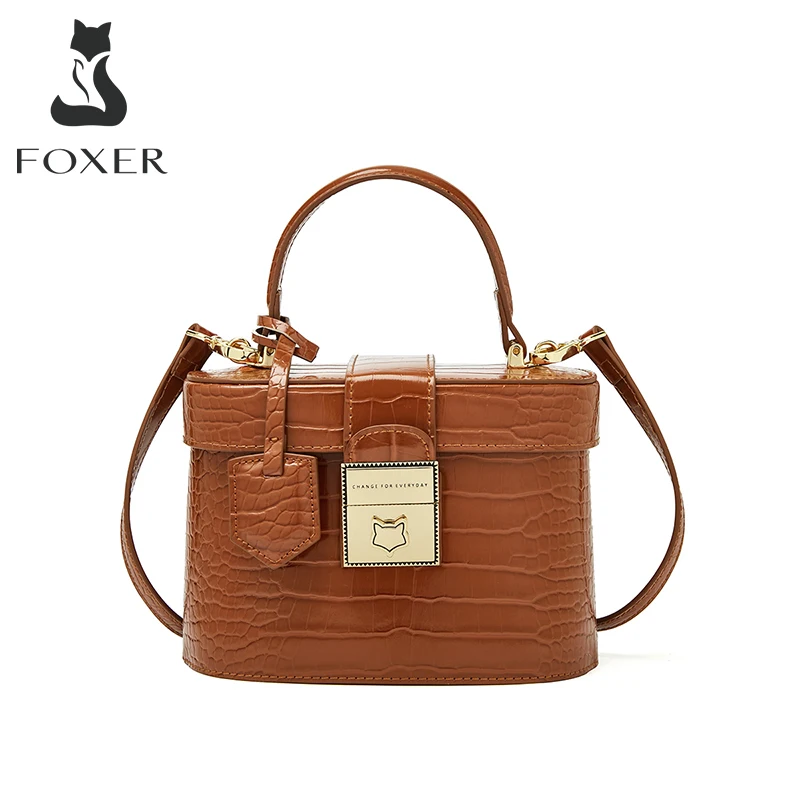 FOXER-Brand-Original-Crocodile-Pattern-Tote-Women-Mini-Handbag-Vegan ...