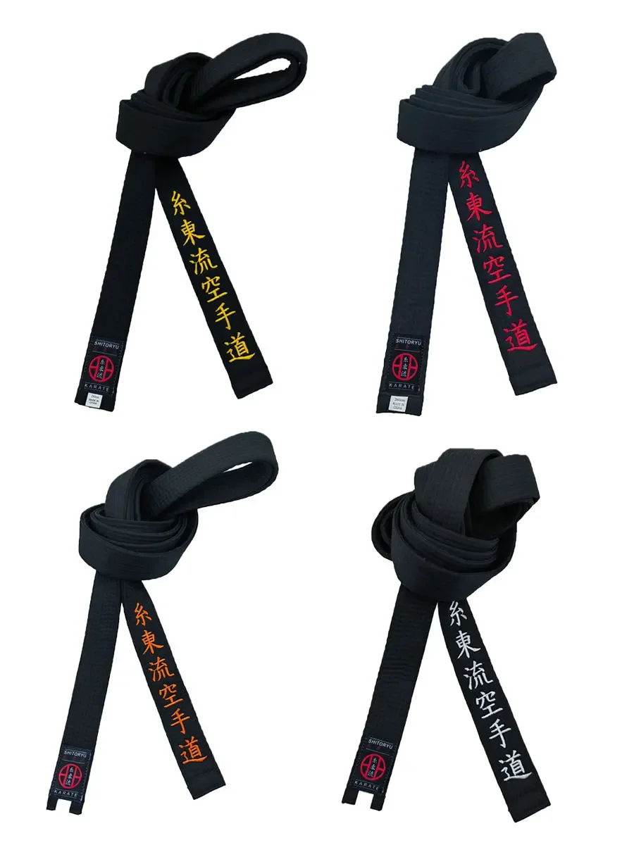 Shito-Ryu-karate-black-belt-1-6-inches-wide-youth-karate-embroidered ...
