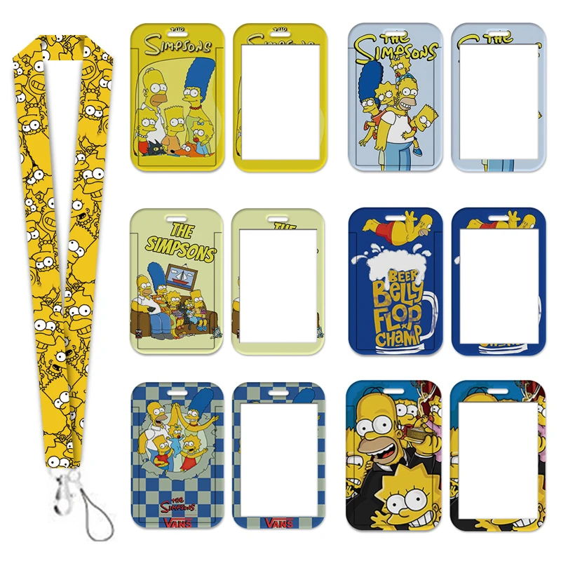 Disney-the-Simpsons-Card-Holder-Lanyard-Anime-Cartoon-the-Simpsons ...