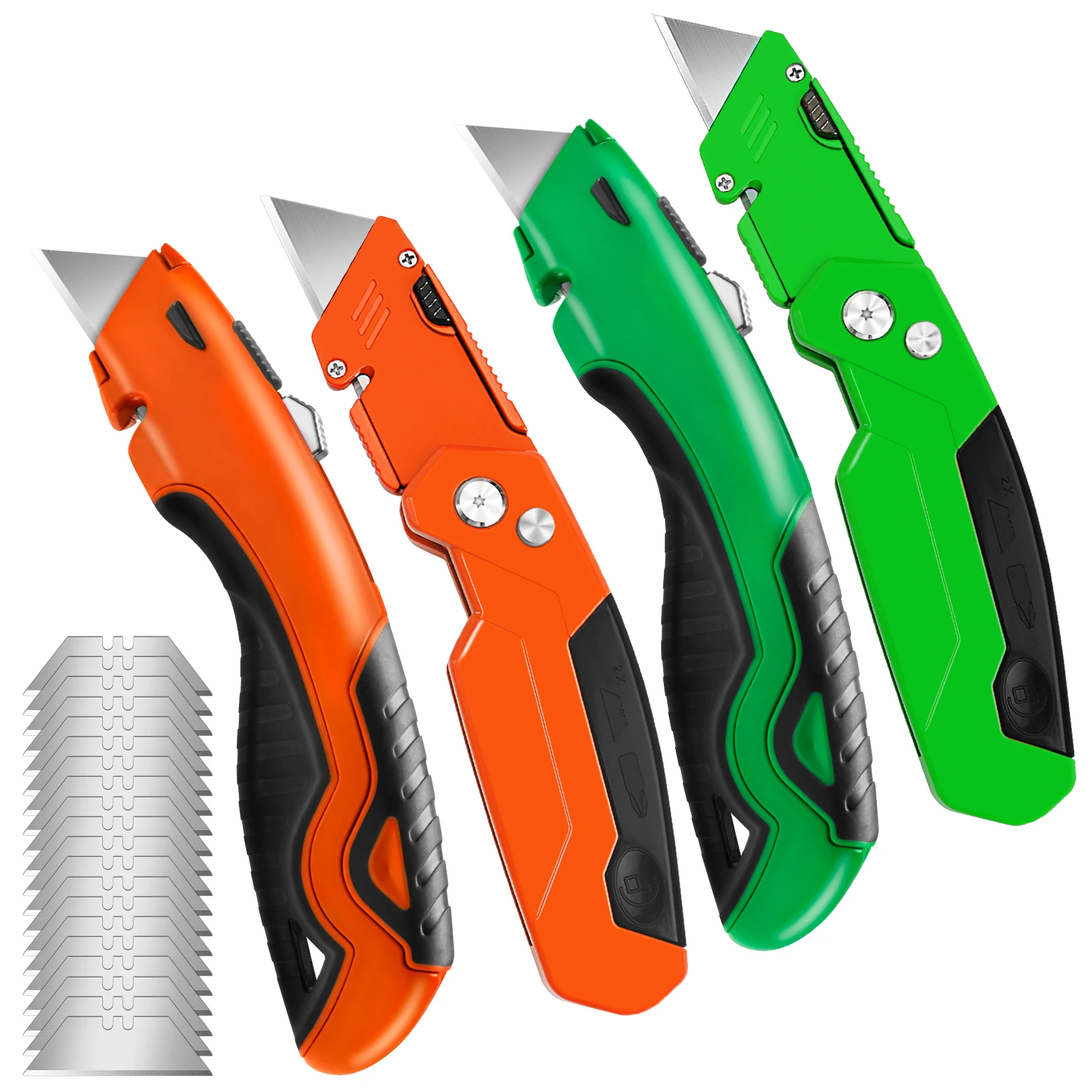 2-Pack-Box-Cutters-Utility-Knife-Retractable-and-Folding-Razor-Knife ...