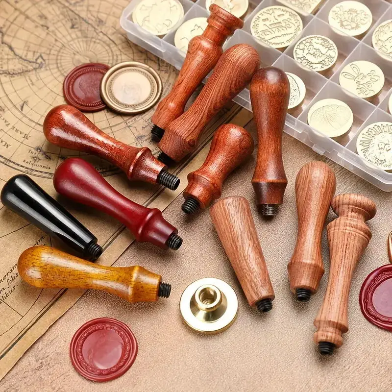 1pc Wax Seal Stamp Handle Only Rosewood Wood Handle Replacement for ...