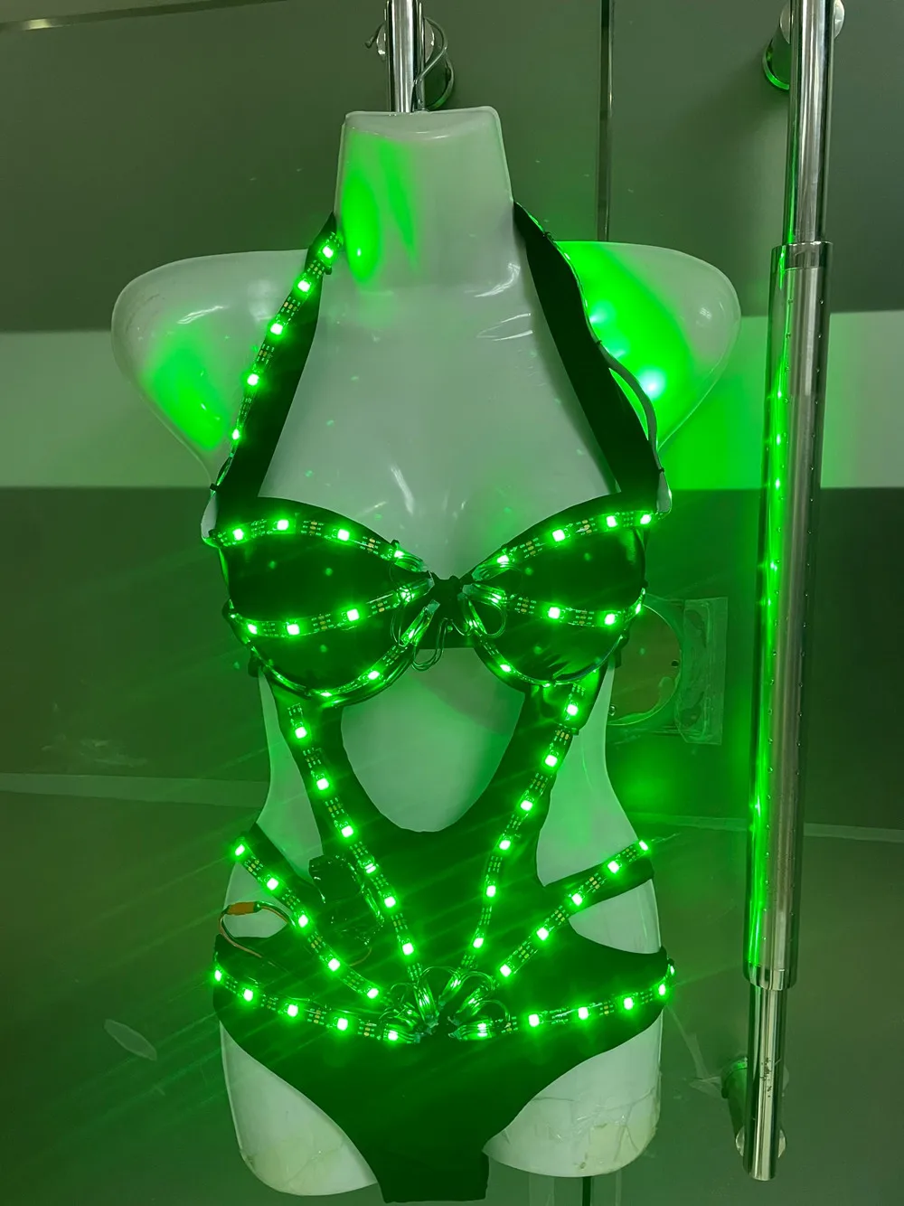 Full Color Pixel Led Lights Jacket Coat Jazz Bar Ds New Sexy Suit Dj