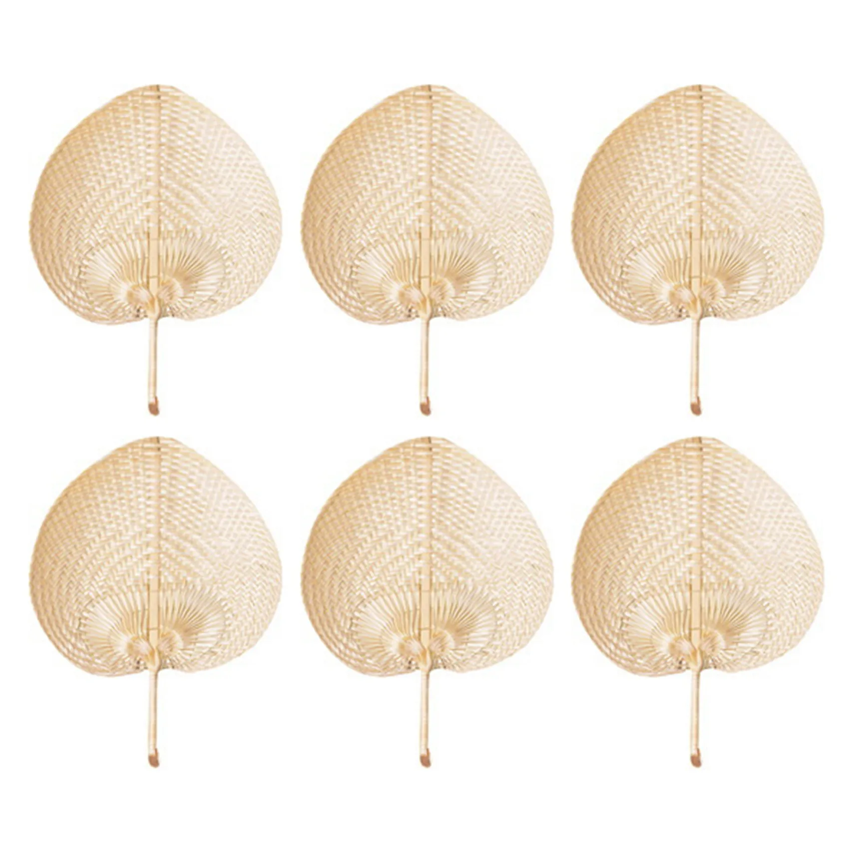Natural-Handmade-Straw-Fan-Hand-Woven-Palm-Leaf-Hand-Woven-Summer ...