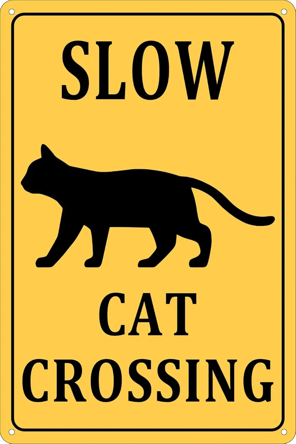Cat-Crossing-Sign-Cat-Decor-Sign-Slow-Cat-Crossing-Signs-Cat-Notice ...