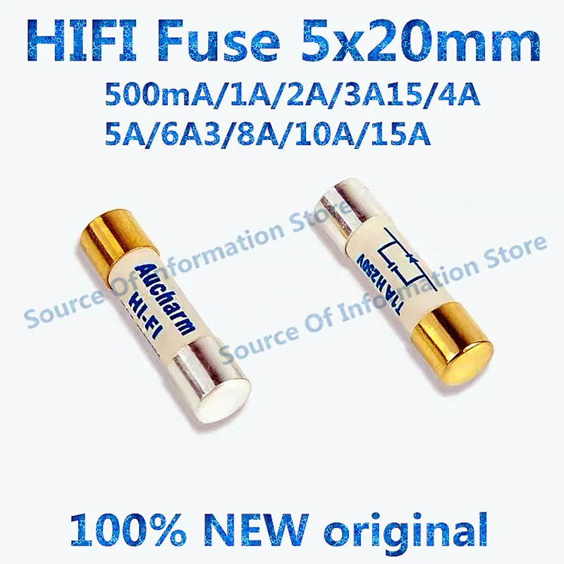 2PCS slow-melting sterling silver fuse Acoustic Rhythm Aucharm HIFI fuse CD bilevel amplifier ...