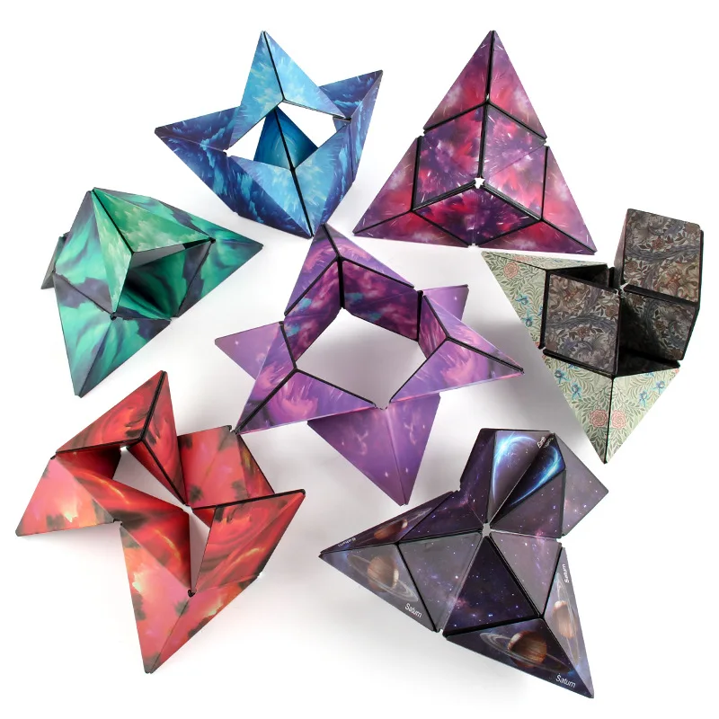 Funny Variety Geometric Changeable Magnetic Magic Cube Anti Stress 3D ...