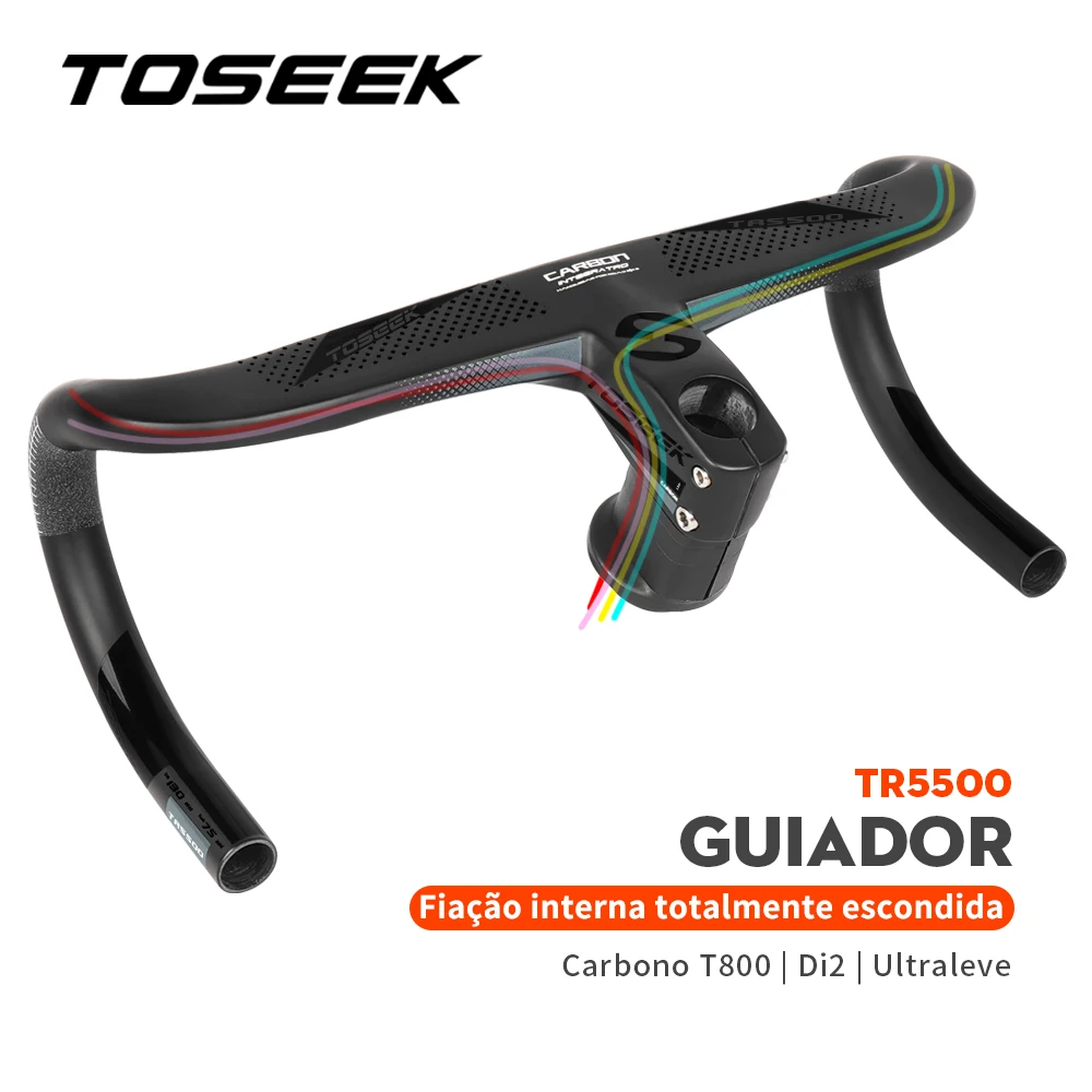 TOSEEK-TR5500-Full-Carbon-Road-Bicycle-Handlebar-Internal-Cable-Routing ...