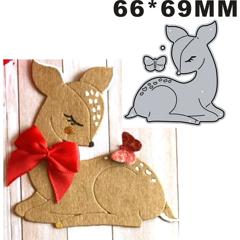 2022-New-Sika-Deer-Animal-Butterfly-Metal-Cutting-Dies-for-Scrapbooking ...