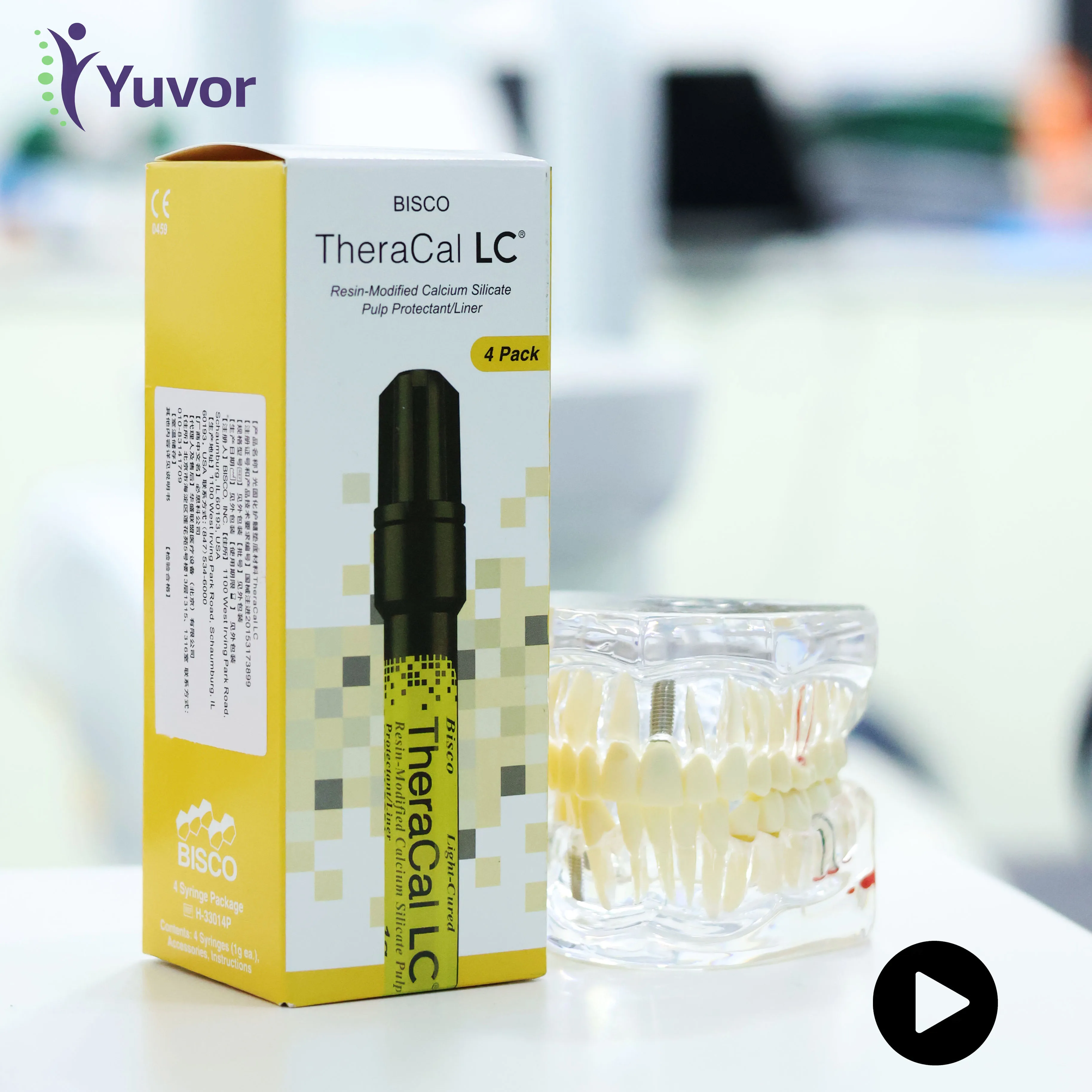 Resina Dental TheraCal LC para Protección de Pulpa, Silicato de Calcio ...