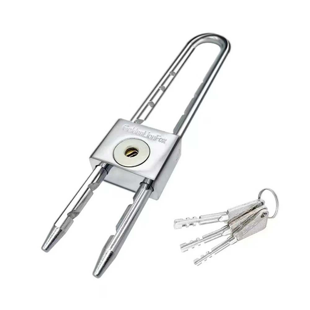 Glass Door Lock Extended U-shaped Lock Plug-in Lock Double Door Anti ...