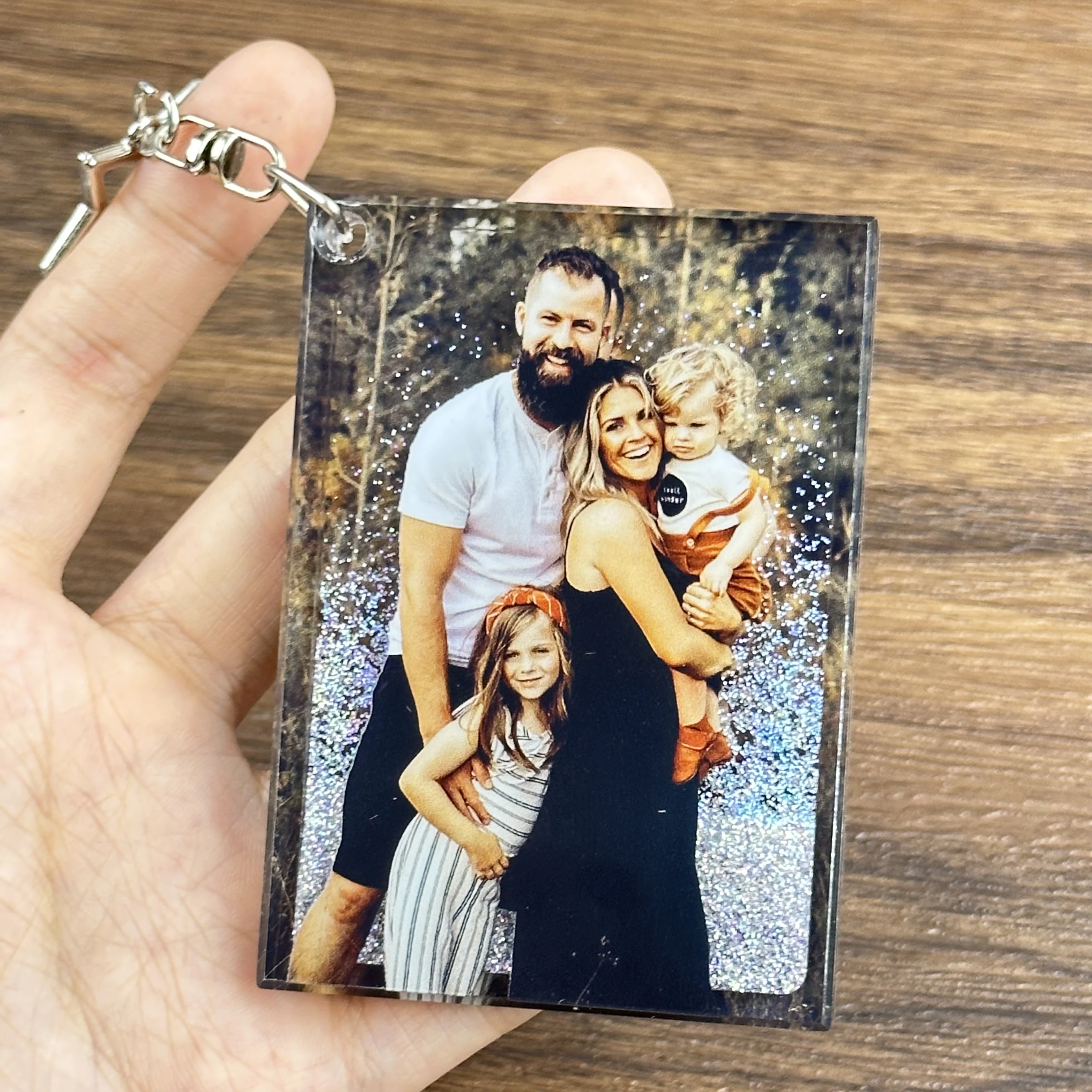 Custom Printed Floating Quicksand Liquid Oil Shaker Acrylic Keychain ...