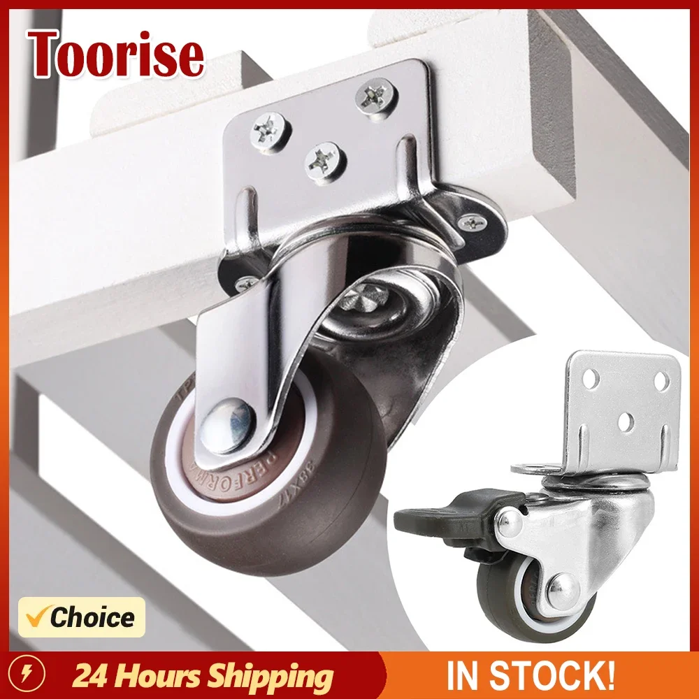 4PCS-Set-Furniture-Castors-Heavy-Duty-Casters-Stable-Swivel-Plate ...