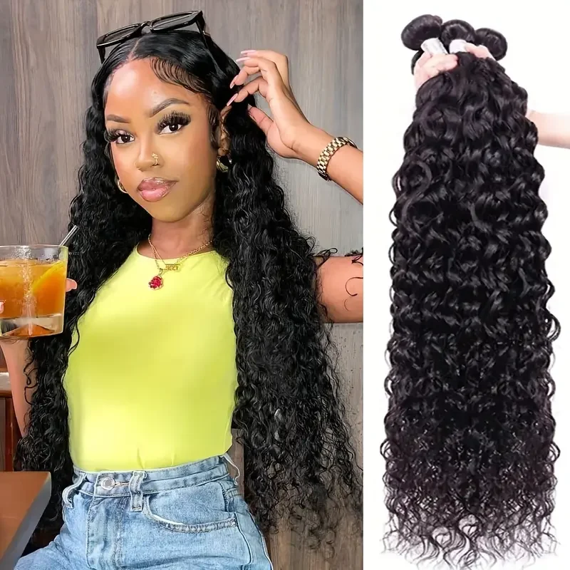 Water-Wave-Bundles-12A-Peruvian-Virgin-Human-Hair-Extensions-Wet-and ...