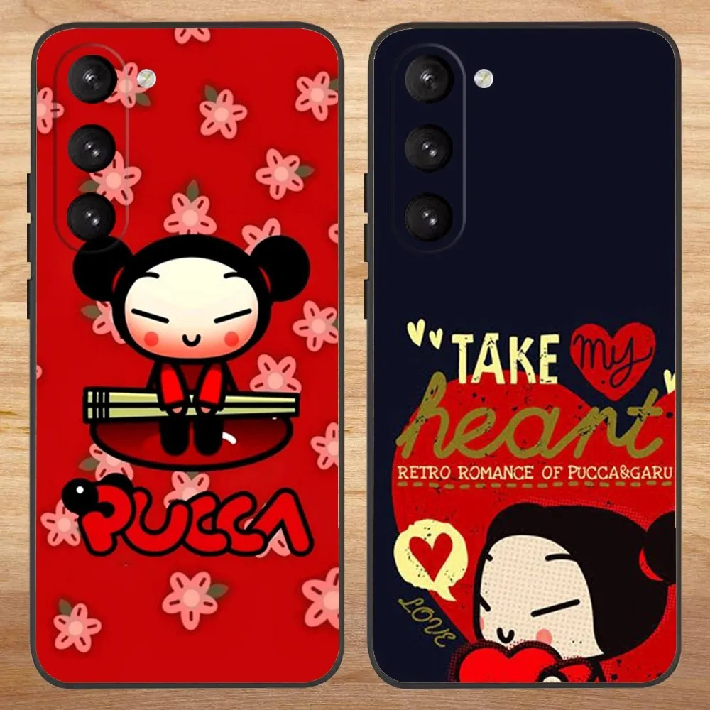 Funda-de-tel-fono-con-dibujos-animados-Pucca-Garu-para-Samsung-S23-23 ...