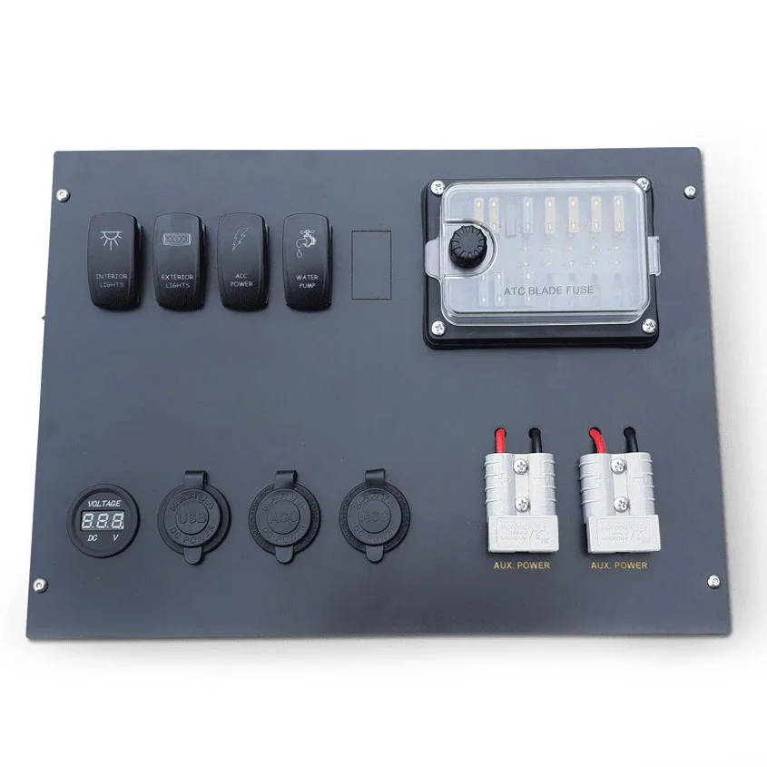 12Volt-Setup-Switch-Board-12V-Canopy-Control-Panel-Box-with-Solar ...