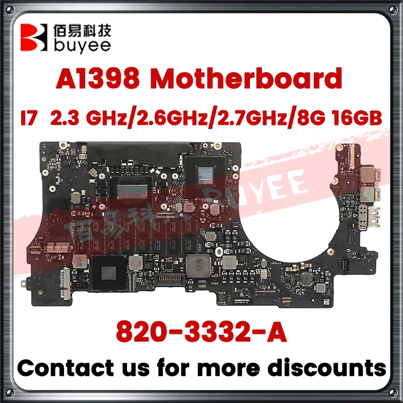Tested-Logic-Board-For-MacBook-Retina-A1398-Motherboard-I7-2-3-GHz-2 ...