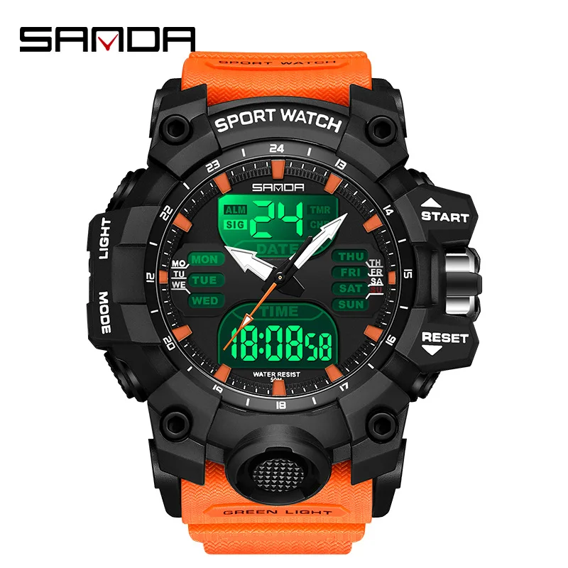 Sanda-6126-New-Product-Alarm-Clock-Multifunctional-Men-s-Fashion-Trend ...
