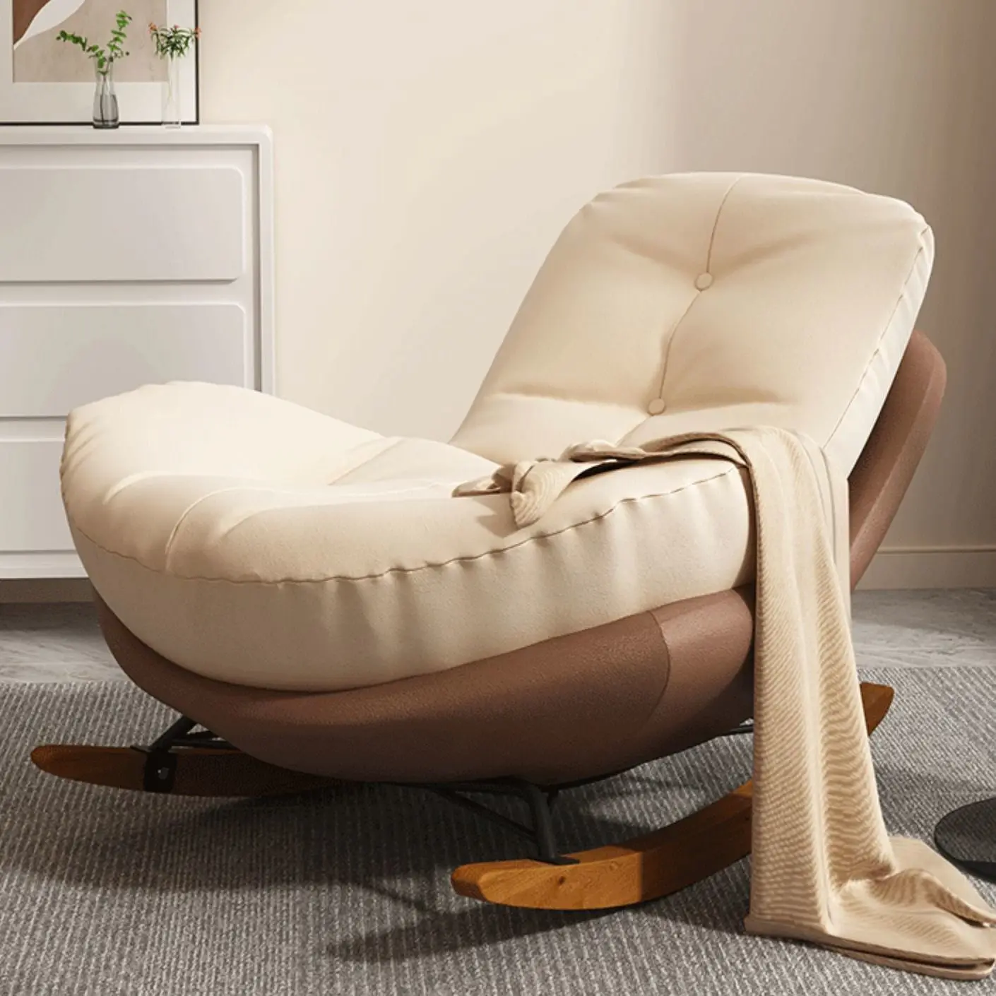 Penguin-rocking-chair-recliner-lazy-sofa-living-room-snail-balcony ...