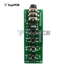 Two channel Stereo VHF FM Radio Module FM Receiver Board 76MHz~108MHz ...