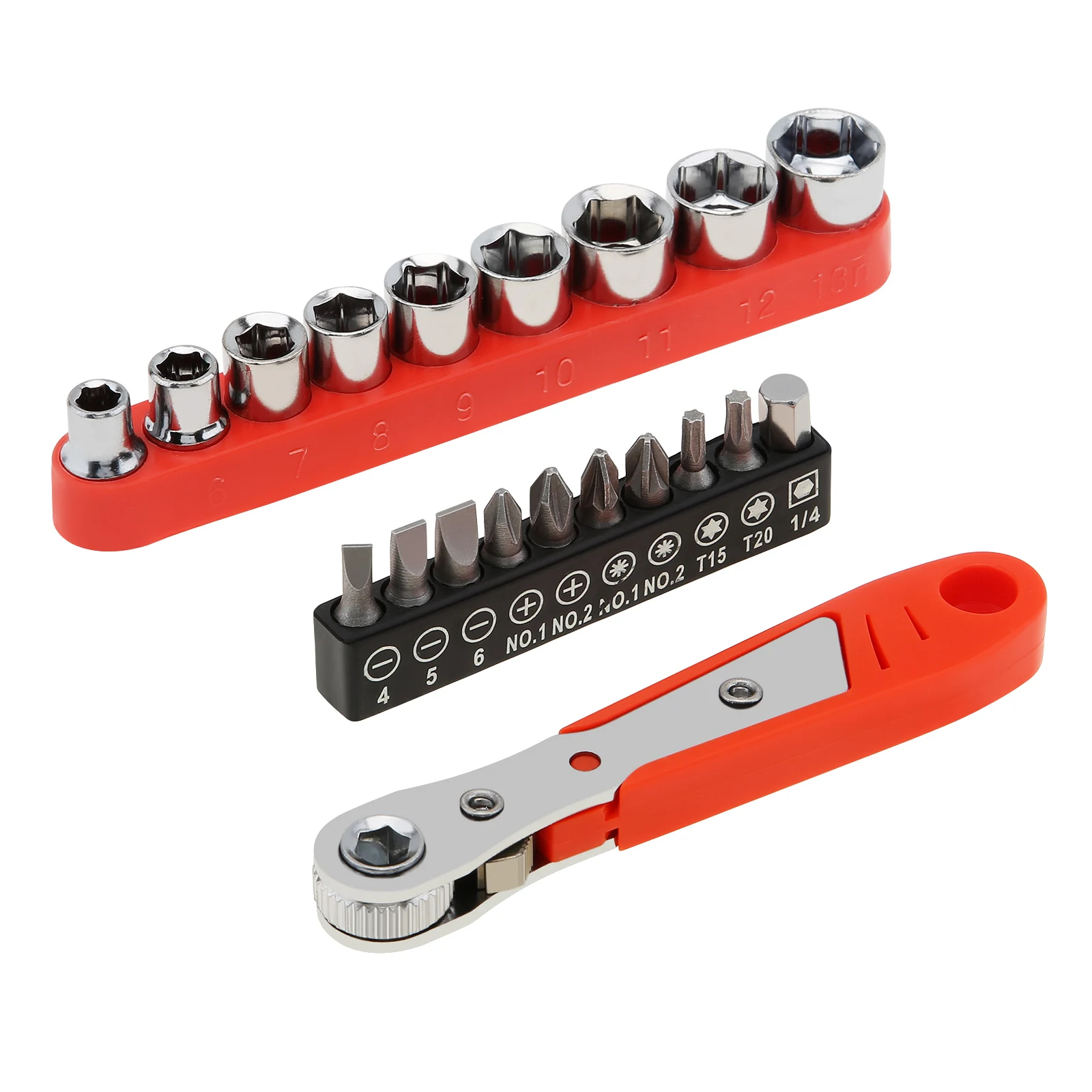 20pcs-Mini-Ratchet-Wrench-1-4-Inch-Screwdriver-Bits-Set-with-Multi ...