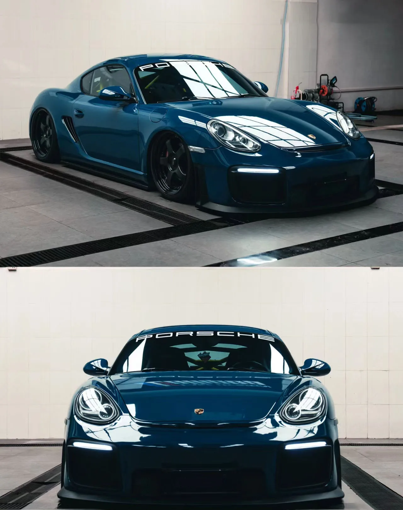 Deep-blue-car-color-change-film-the-whole-car-modification-electric ...