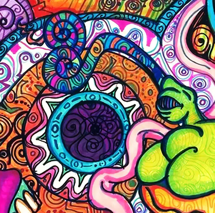 Trippy Art Drawings Weed