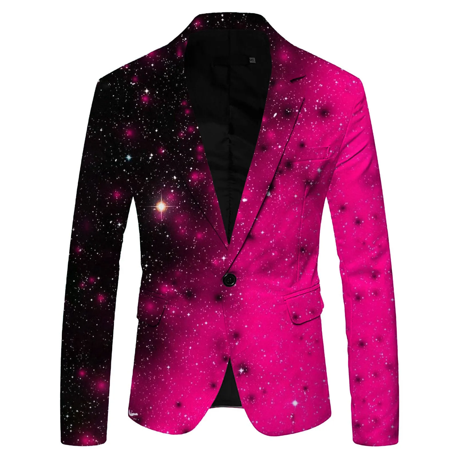 Blazer-embelezado-impresso-em-3D-para-homens-estrelas-brilhantes-boate ...