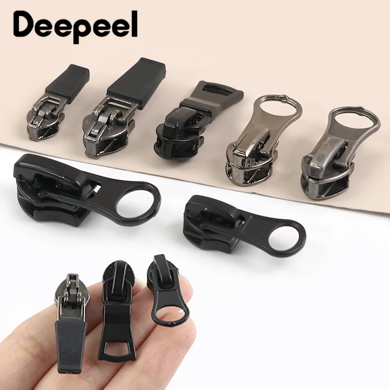 10Pcs 3#5#8#10# Reversed Zipper Puller for Nylon Zippers Tape Tent ...