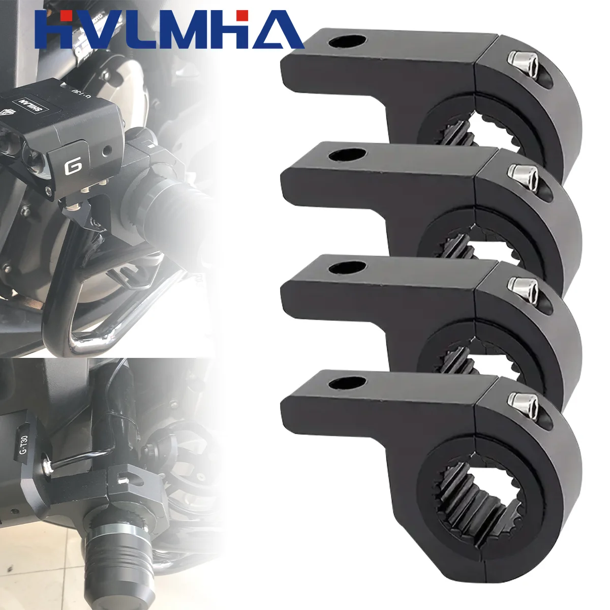 Motorcycle-LED-Headlight-Clamps-Brackets-Tube-Clamp-Mount-Kit-For ...