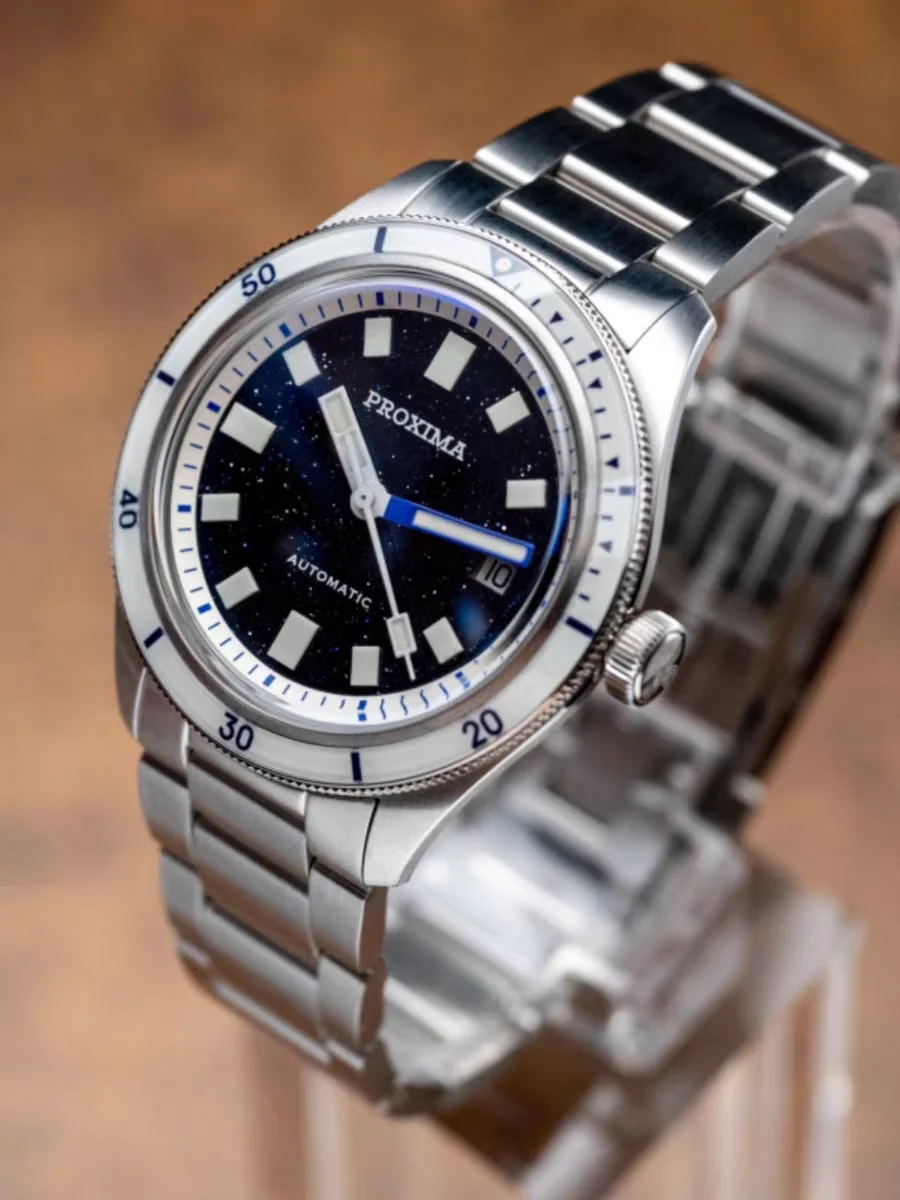 Proxima Men Automatic Watch 39mm Mechanical Wristwatch Diver 30ATM ...