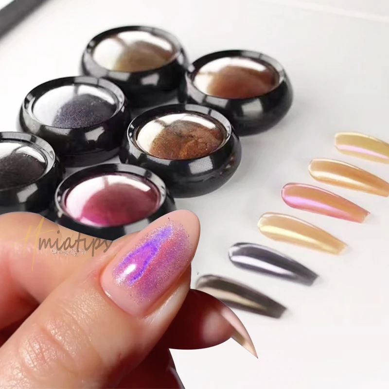 1-Box-Nagel-Glitter-Pulver-Metallic-bunte-Pigment-Nail-Art-Staub ...