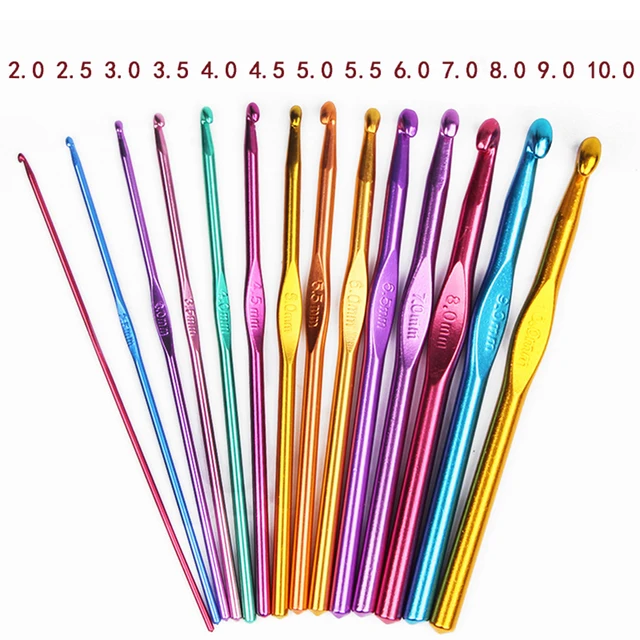 Metal Stainless Steel Crochet Hooks/Needles Alumina Knitting Hooks 2 ...