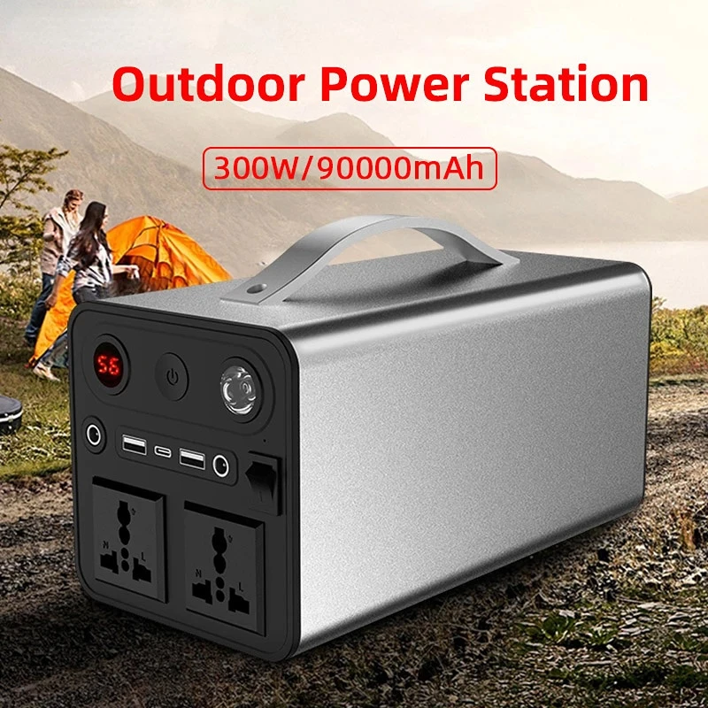 90000mah Solar Generator Power Supply Station 300w Portable Auxiliary ...