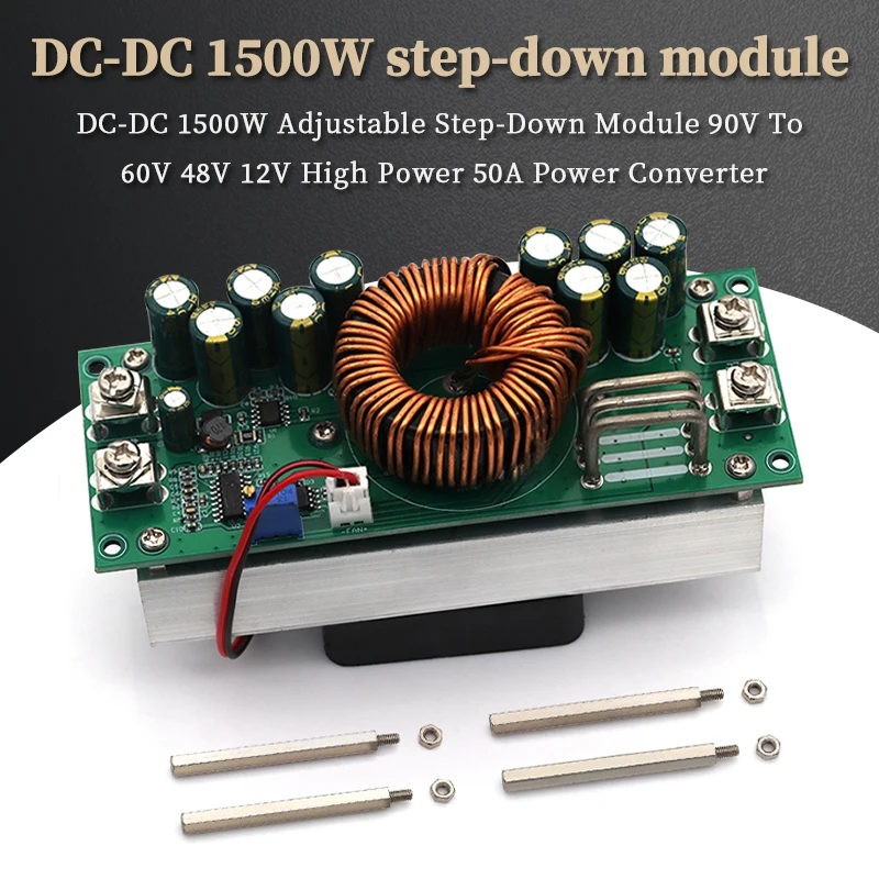 Liludin DC-DC 1500W Adjustable Step-Down Module 90V To 60V 48V 12V High ...