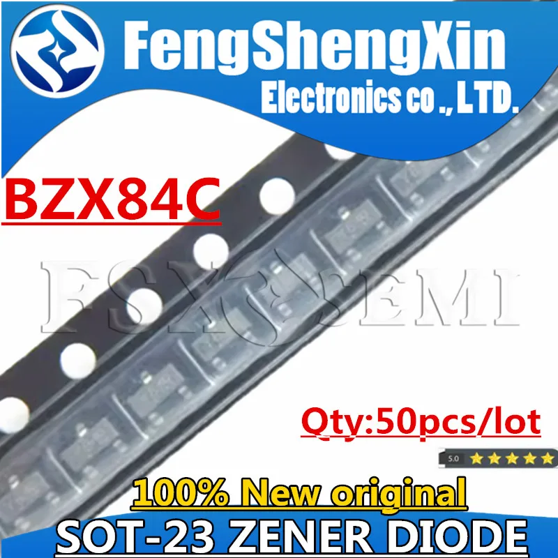 50PCS BZX84C18 BZX84-C18 SOT23 18V Y6 Zener Diode Y6 BZX84C 3V0 3V3 3V6 ...